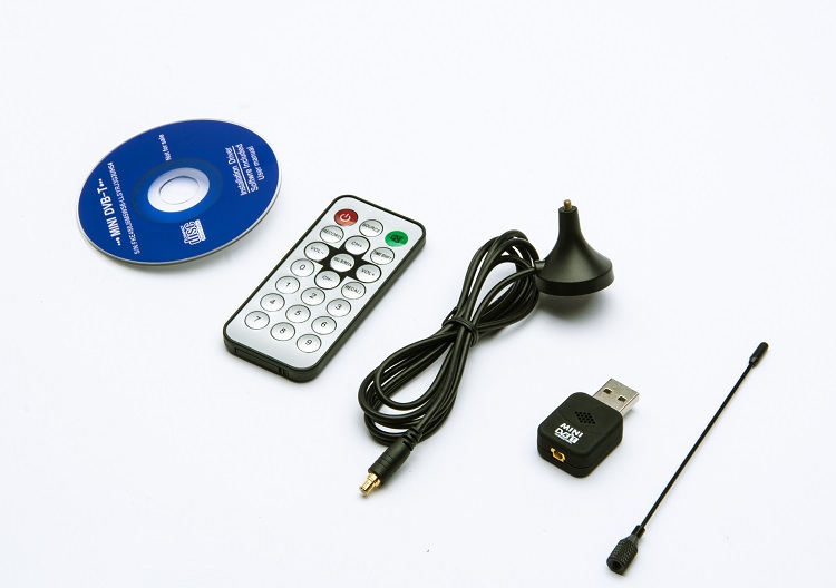 گیرنده دیجیتال USB لپ تاپ و کامپیوتر RoHS Mini Digital TV Stick DVB-T